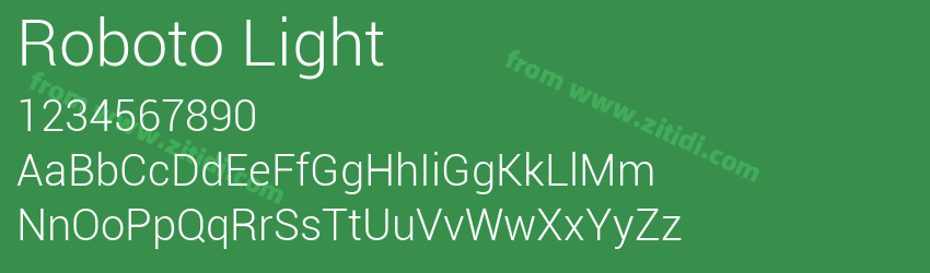 Roboto-Light字体免费下载-Roboto-LightRegular在线预览和转换器-字体帝