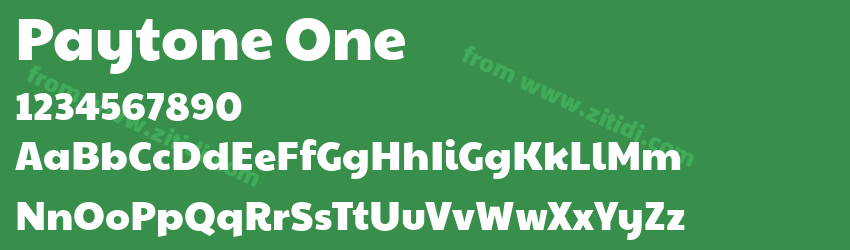 Paytone One字体免费下载-Paytone OneRegular在线预览和转换器-字体帝