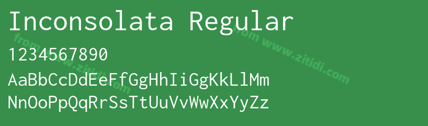 Inconsolata Regular字体免费下载-Inconsolata RegularRegular在线预览和转换器-字体帝