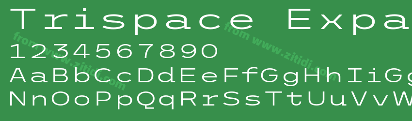 Trispace Expanded Light字体免费下载-Trispace Expanded LightRegular在线预览和转换器-字体帝