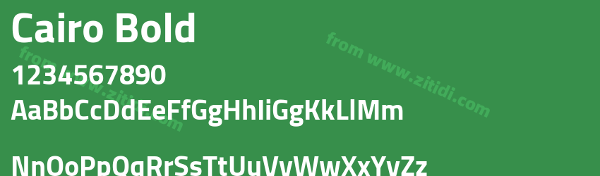 Cairo Bold字体免费下载-Cairo BoldBold在线预览和转换器-字体帝