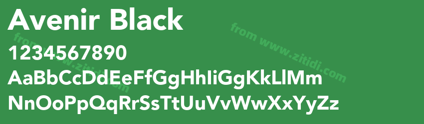 Avenir-Black字体免费下载-Avenir-BlackRegular在线预览和转换器-字体帝