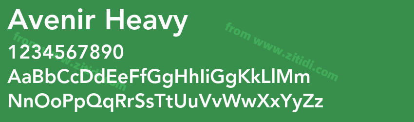 Avenir-Heavy字体免费下载-Avenir-HeavyRegular在线预览和转换器-字体帝