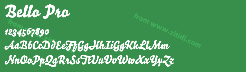 Bello-Pro字体免费下载-Bello-ProRegular在线预览和转换器-字体帝