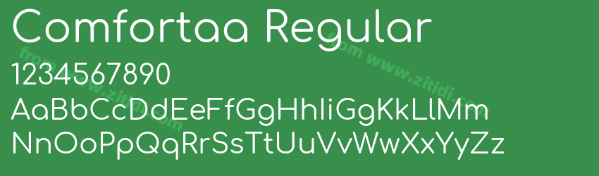 Comfortaa-Regular字体免费下载-Comfortaa-RegularRegular在线预览和转换器-字体帝