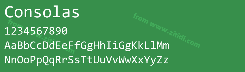 Consolas字体免费下载-ConsolasRegular在线预览和转换器-字体帝