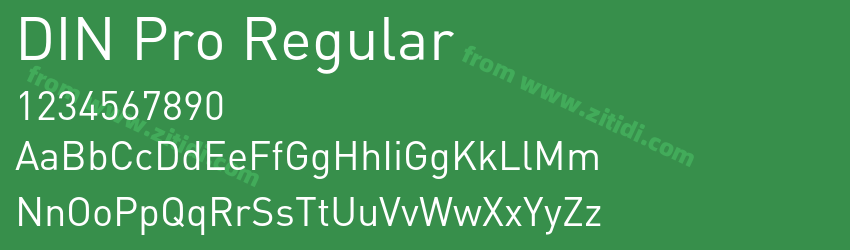 DINPro-Regular字体免费下载-DINPro-RegularRegular在线预览和转换器-字体帝