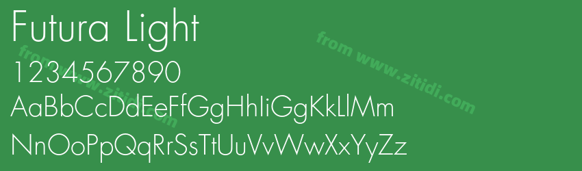 Futura-Light字体免费下载-Futura-LightRegular在线预览和转换器-字体帝