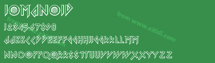 Iomanoid字体免费下载-IomanoidRegular在线预览-IomanoidVersion 1.0; 2000; initial ...