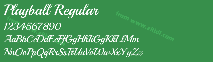 Playball-Regular字体免费下载-Playball-RegularRegular在线预览和转换器-字体帝