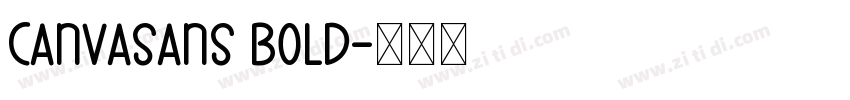 CanvaSans Bold免费下载和在线预览转换-字体帝