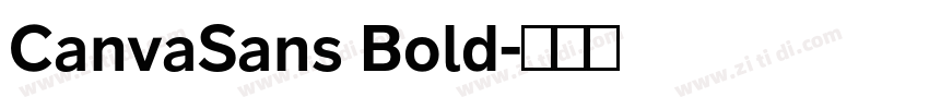 CanvaSans Bold免费下载和在线预览转换-字体帝