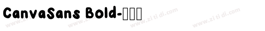CanvaSans Bold免费下载和在线预览转换-字体帝