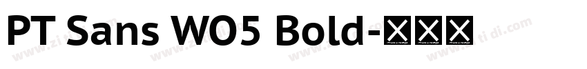 PT Sans WO5 Bold免费下载和在线预览转换-字体帝