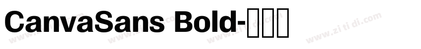 CanvaSans Bold免费下载和在线预览转换-字体帝