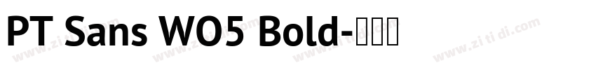 PT Sans WO5 Bold免费下载和在线预览转换-字体帝