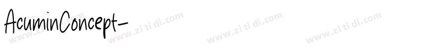 AcuminConcept免费下载和在线预览转换-字体帝