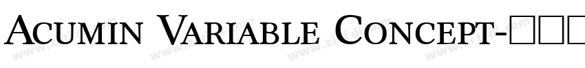 Acumin Variable Concept免费下载和在线预览转换-字体帝
