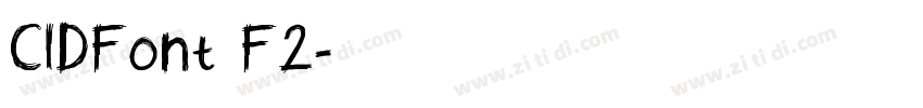 CIDFont F2免费下载和在线预览转换-字体帝