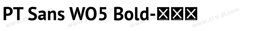 PT Sans WO5 Bold免费下载和在线预览转换-字体帝