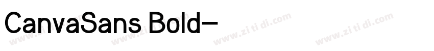 CanvaSans Bold免费下载和在线预览转换-字体帝