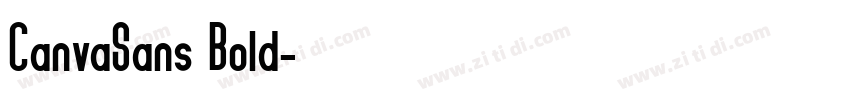 CanvaSans Bold免费下载和在线预览转换-字体帝