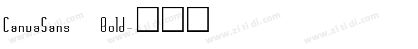 CanvaSans Bold免费下载和在线预览转换-字体帝
