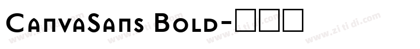CanvaSans Bold免费下载和在线预览转换-字体帝