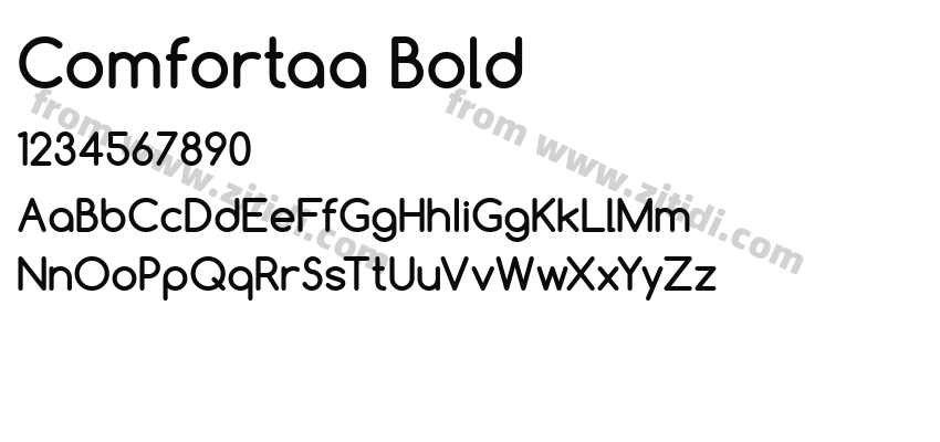 Comfortaa-Bold字体免费下载-Comfortaa-BoldBold在线预览和转换器-字体帝