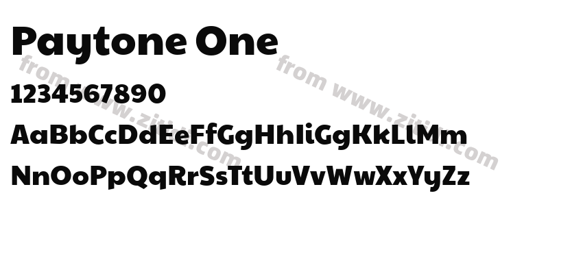 Paytone One字体免费下载-Paytone OneRegular在线预览和转换器-字体帝