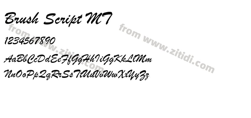 Brush Script MT字体免费下载-Brush Script MTRegular在线预览和转换器-字体帝