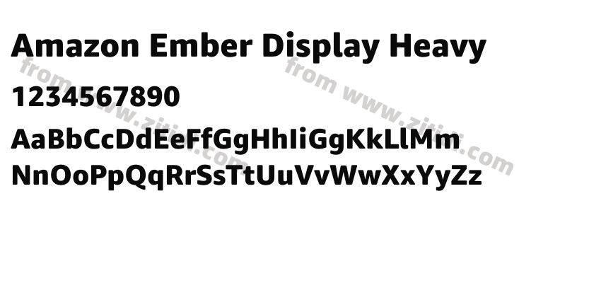 Amazon Ember Display Heavy字体免费下载-Amazon Ember Display HeavyRegular在线预览和 ...