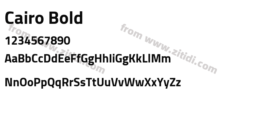 Cairo Bold字体免费下载-Cairo BoldBold在线预览和转换器-字体帝