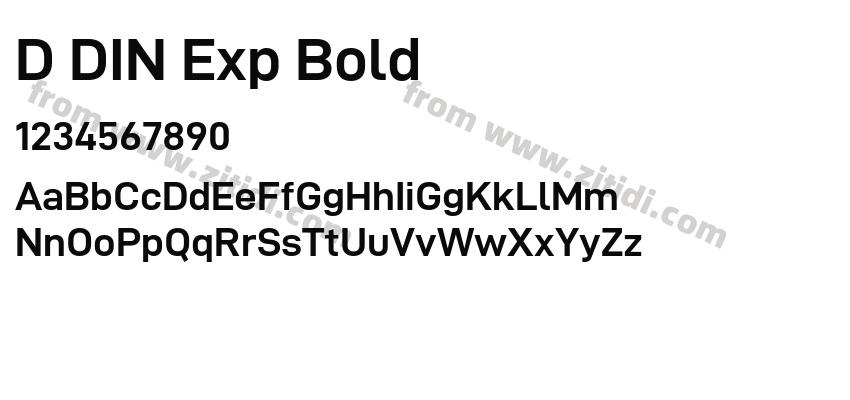 D-DIN Exp字体免费下载-D-DIN ExpDINExp-Bold在线预览和转换器-字体帝