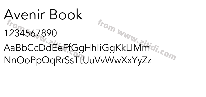 Avenir-Book字体免费下载-Avenir-BookRegular在线预览和转换器-字体帝