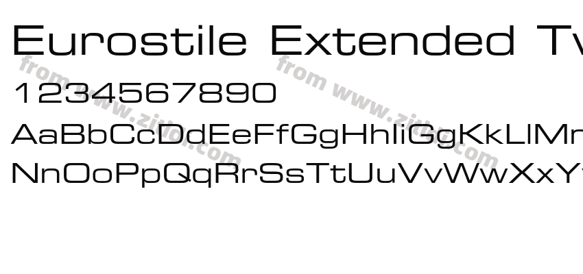 Eurostile-ExtendedTwo字体免费下载-Eurostile-ExtendedTwoRegular在线预览和转换器-字体帝