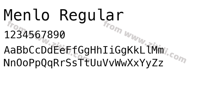 Menlo-Regular字体免费下载-Menlo-RegularRegular在线预览-Menlo Regular6.1d5e14在线转换器-字体帝